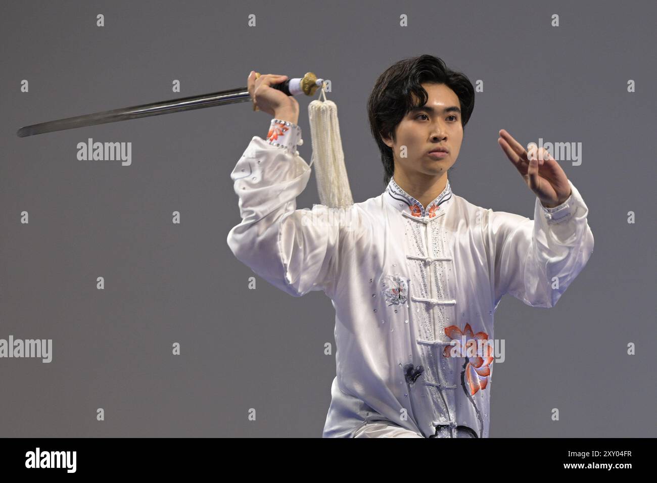 Singapore. 27th Aug, 2024. Leung Yat Sing of China's Hong Kong competes ...
