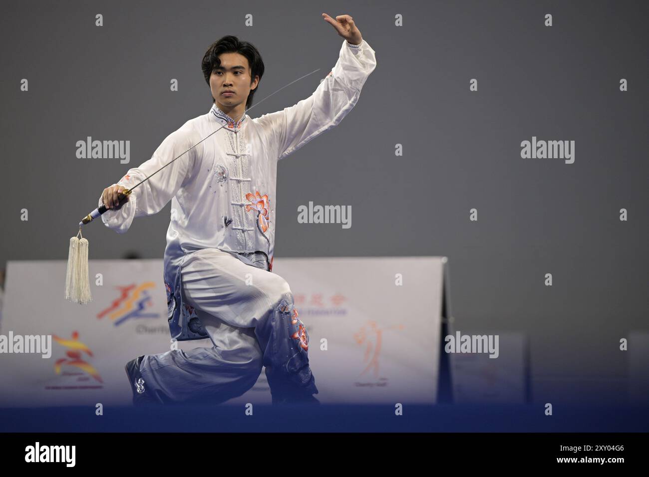 Singapore. 27th Aug, 2024. Leung Yat Sing of China's Hong Kong competes ...