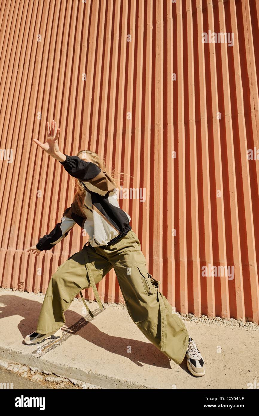 Capturing Dynamic Movement Against Urban Background Stock Photo - Alamy