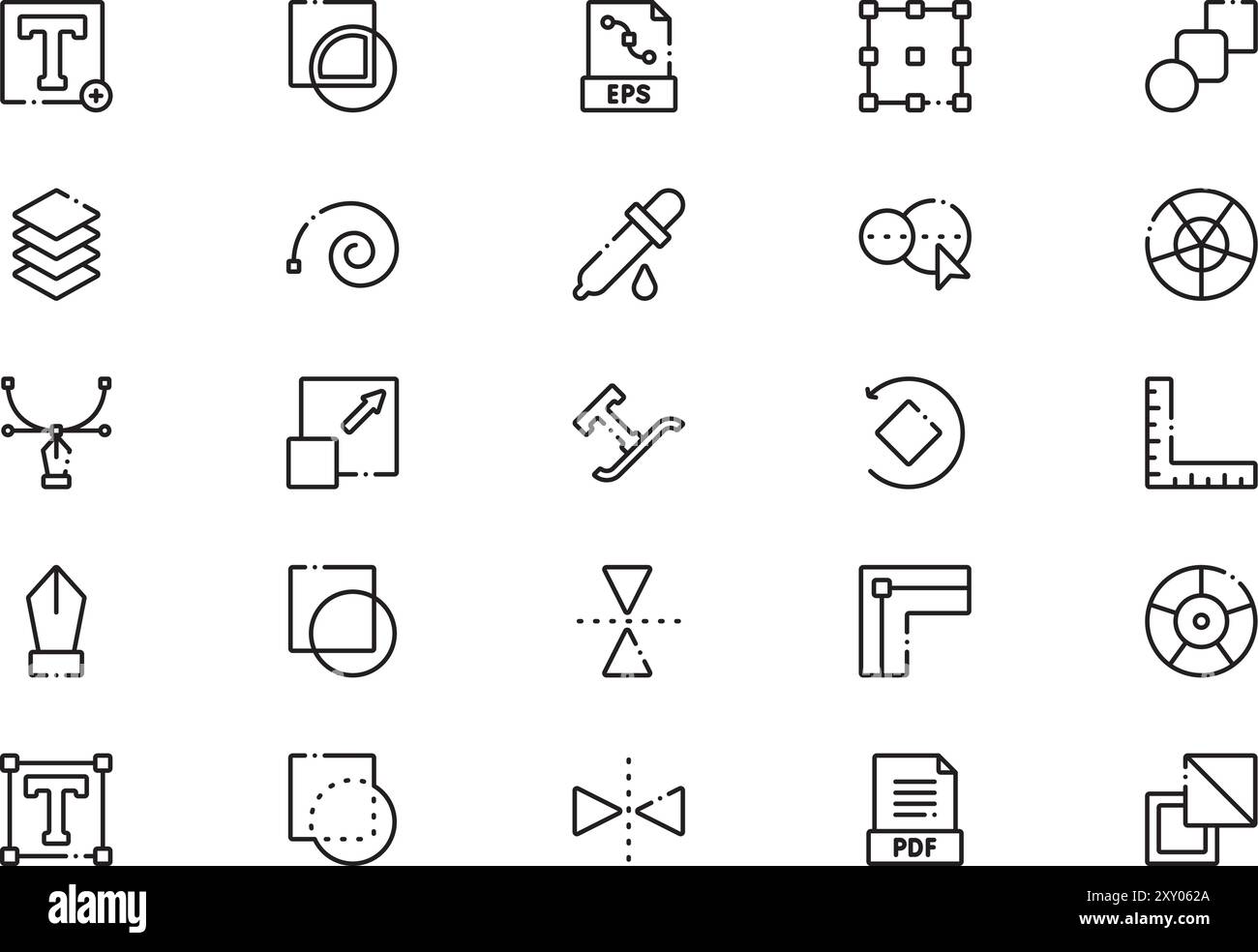 Vector edition icons collection is a vector illustration with editable ...