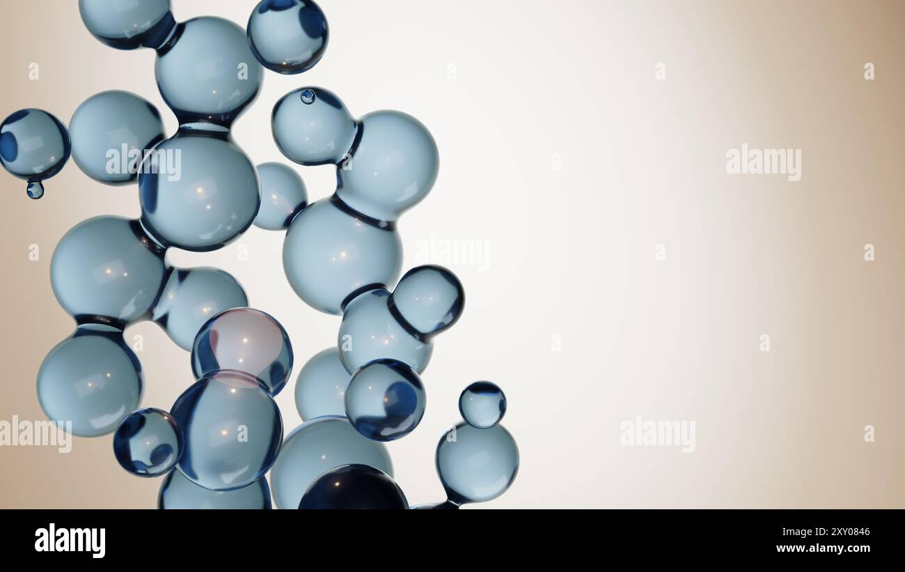 Metaball In Studio Light, 3D illustration Background for advertising ...