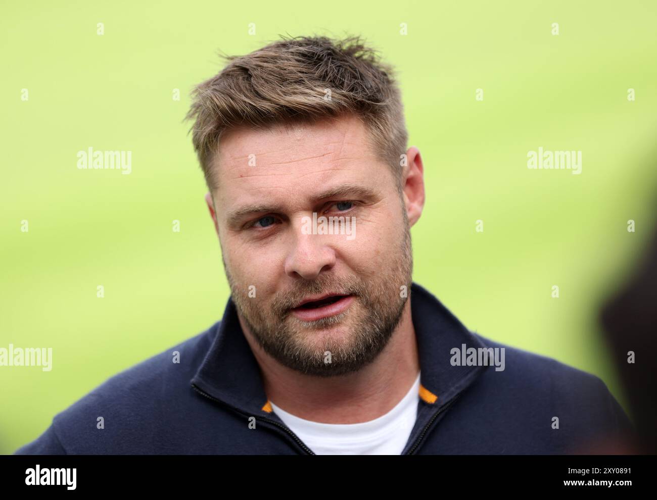 England Men's selector Luke Wright is interviewed at Lord's, London ...