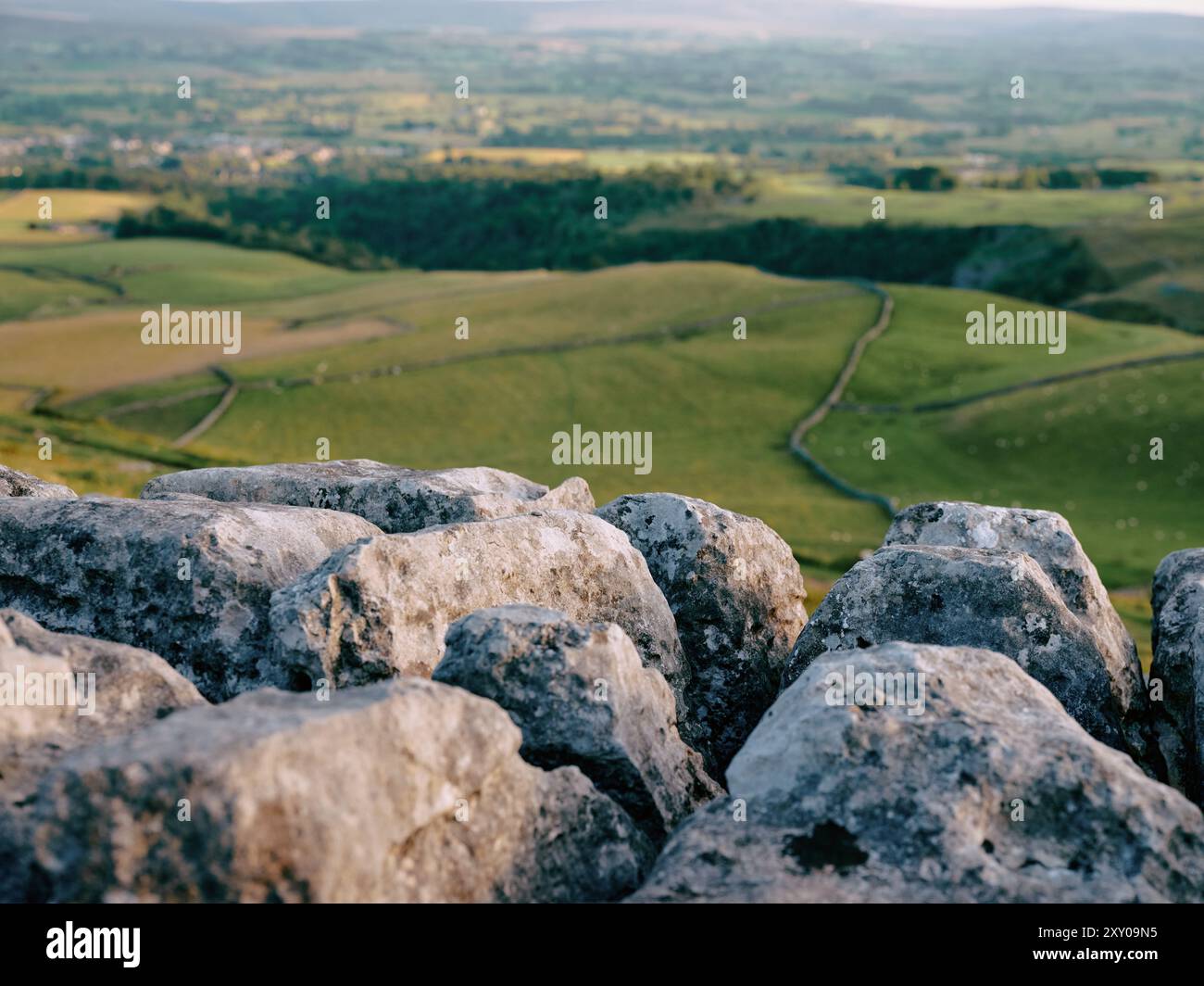 Limestone Pavement detail and the view from Twistleton Scar Whernside ...