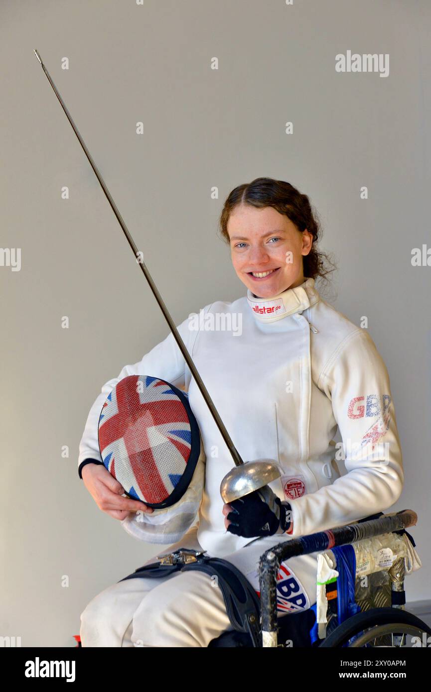 British Paralympic wheelchair fencer Gemma Collis Stock Photo - Alamy