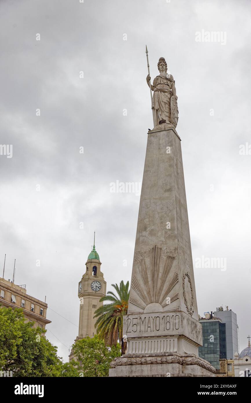 Buenos Aires, Argentina. 17th Dec, 2023. May Pyramid monument located ...