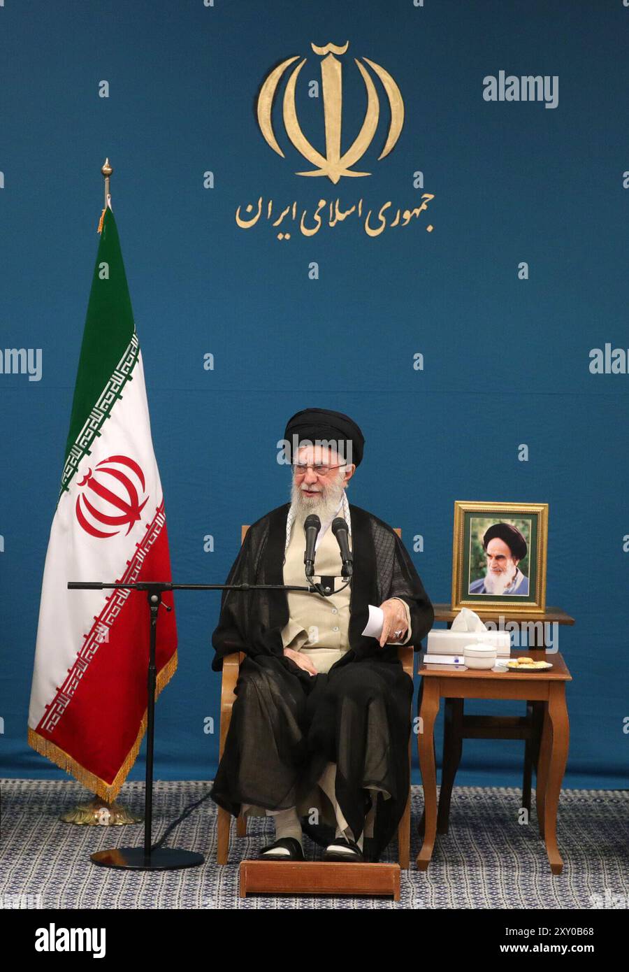 Tehran, Iran. 27th Aug, 2024. Iranian Supreme Leader Ayatollah ALI ...