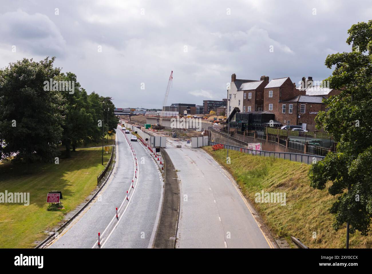 Stockton on Tees, UK. 26th August 2024. Construction work has started ...