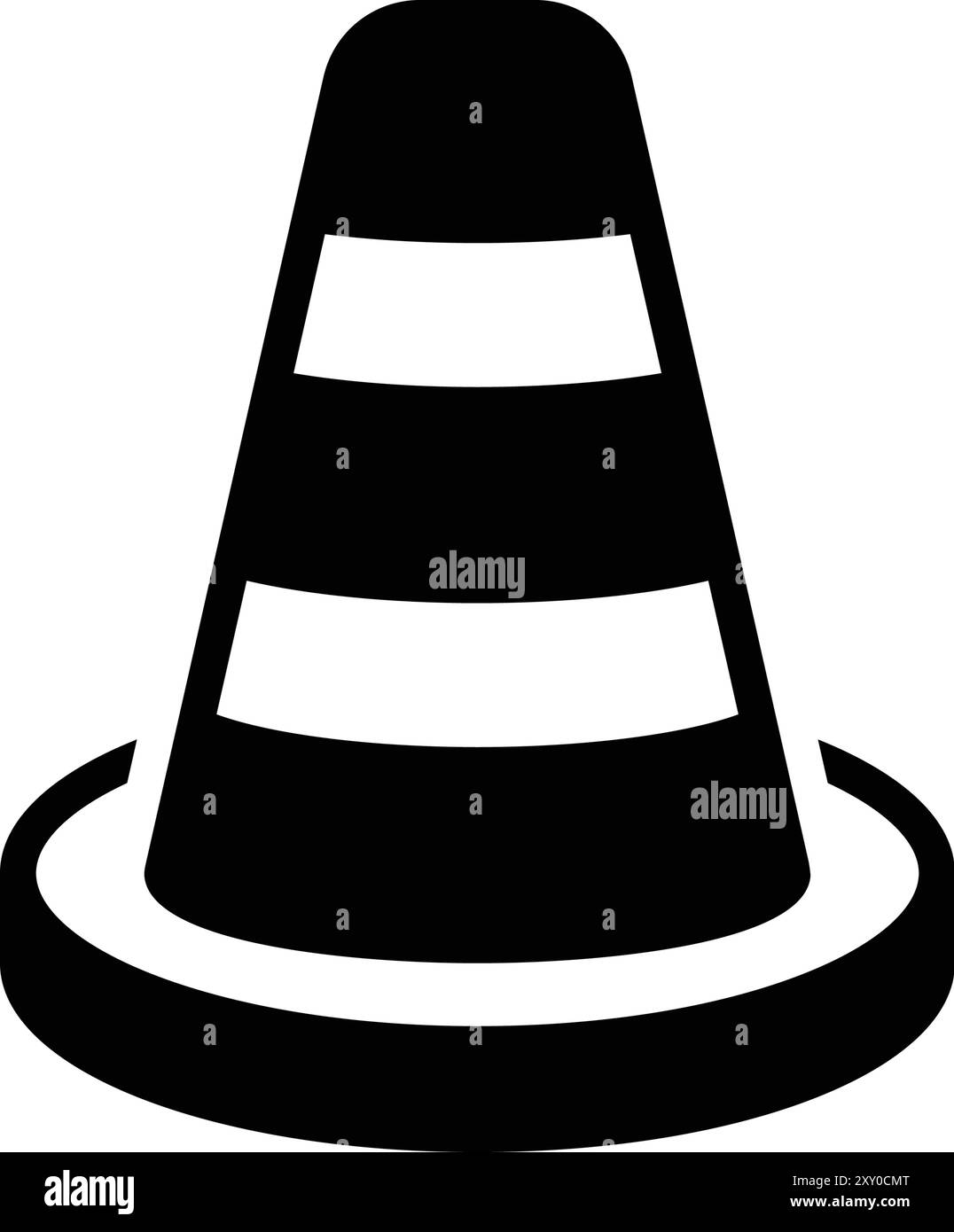 Stop sign cone Black and White Stock Photos & Images - Alamy