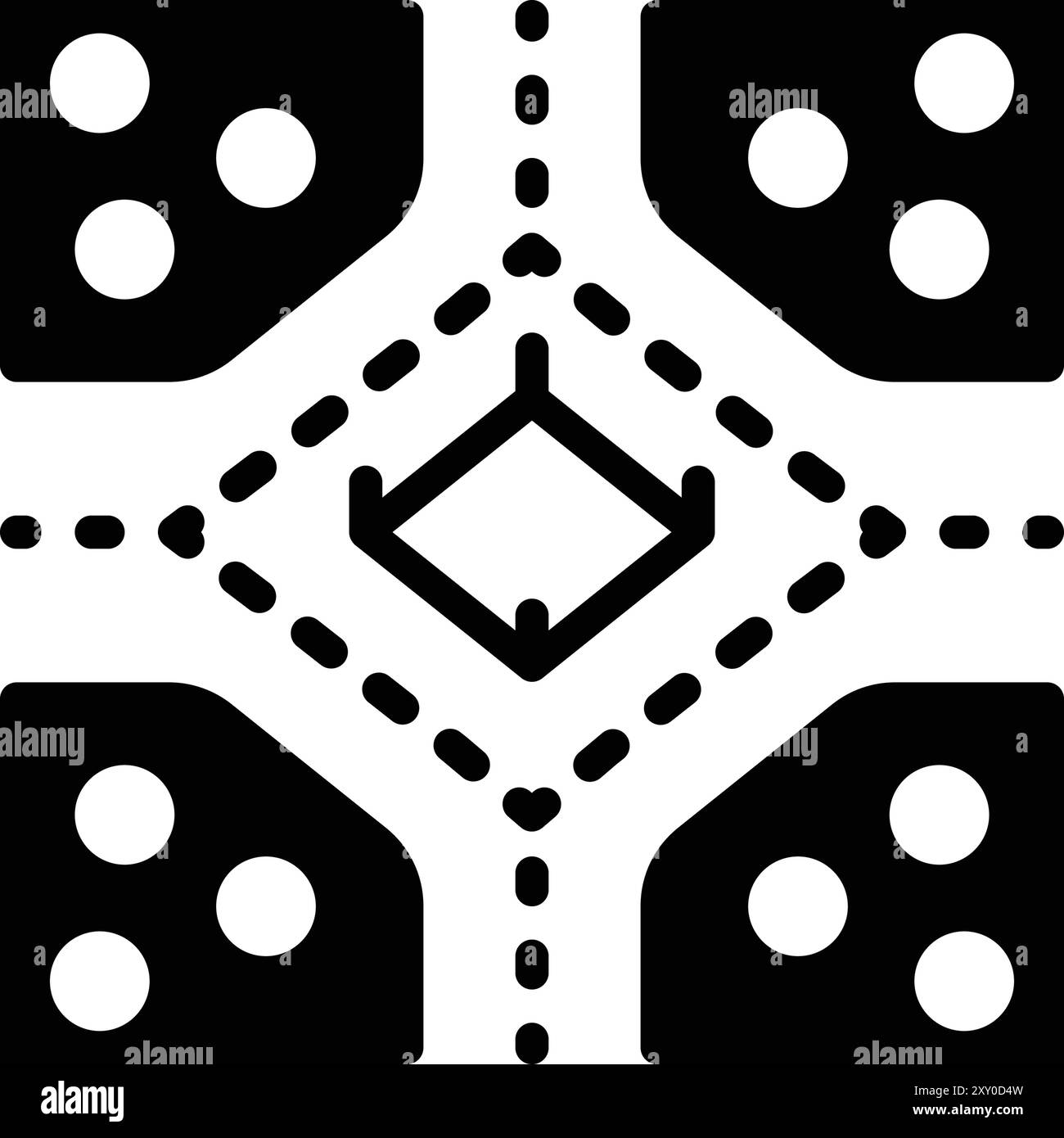 Icon For Roundabout Intersection Stock Vector Image And Art Alamy 1533