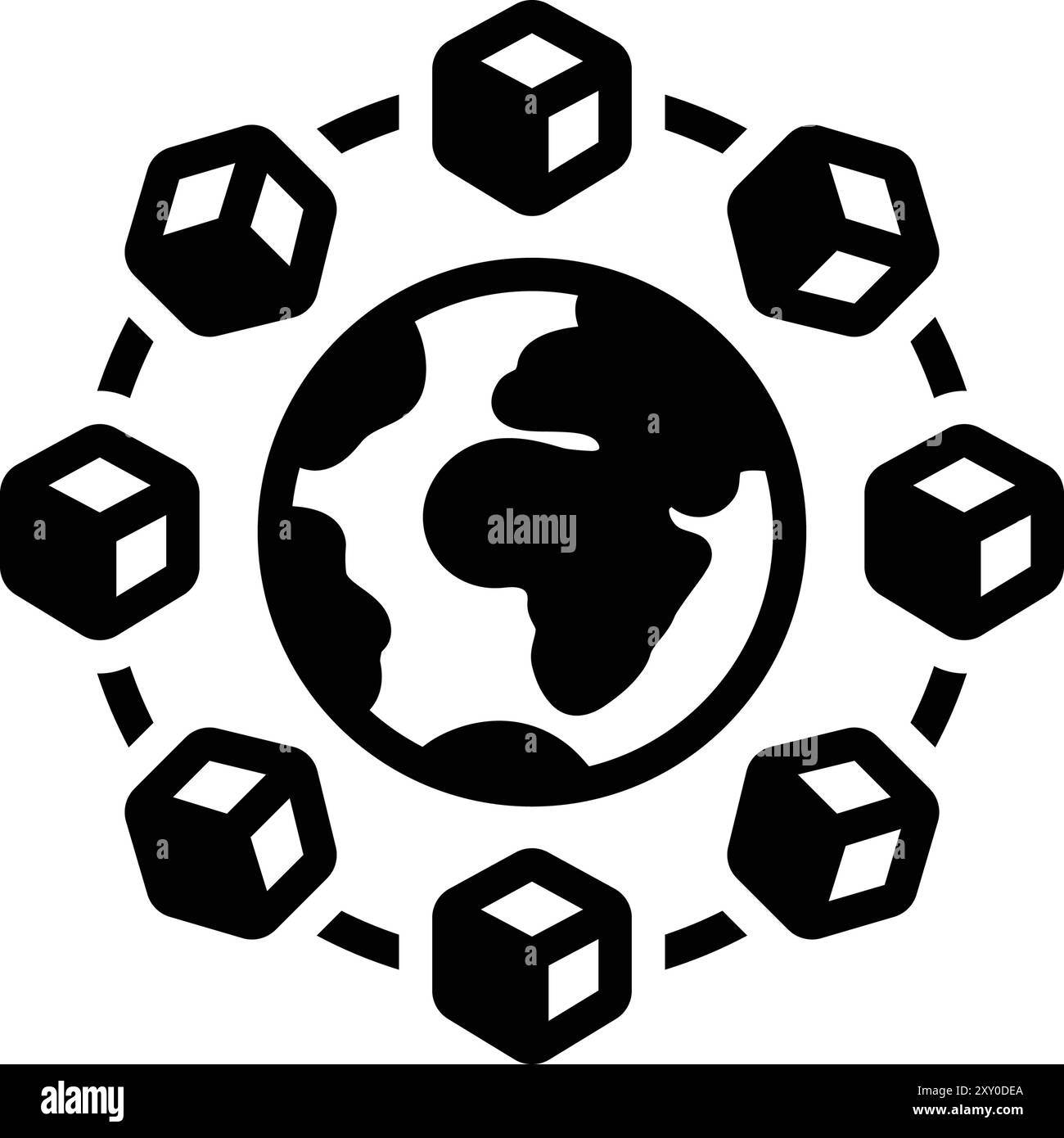 World wide distribution Stock Vector Images - Alamy