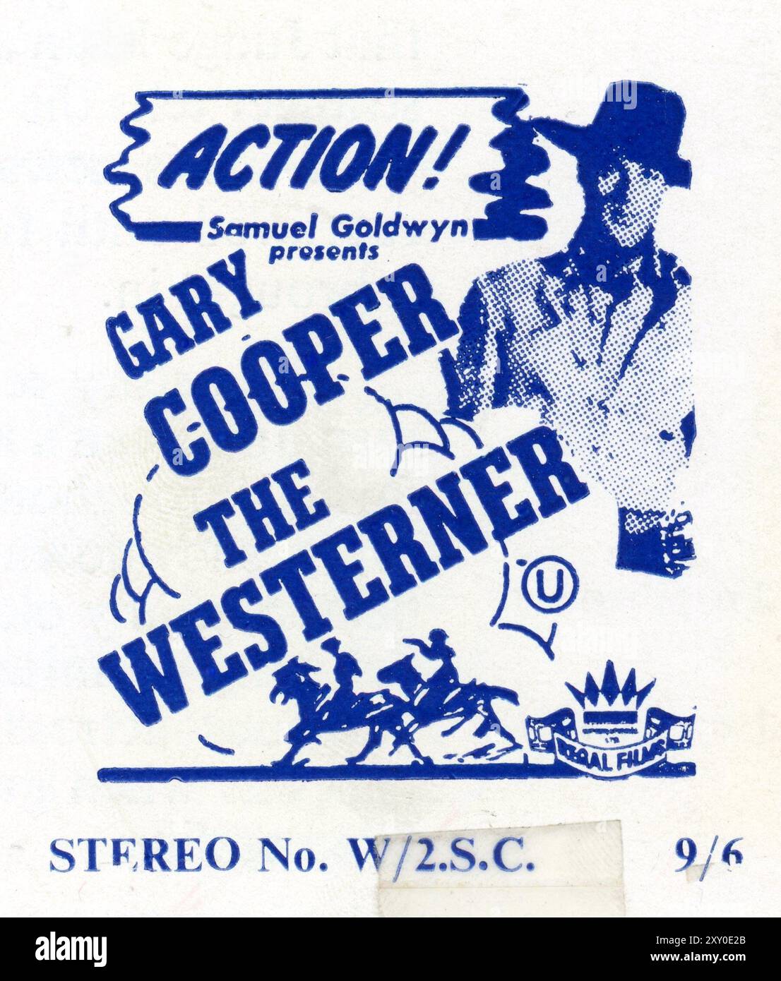 GARY COOPER in THE WESTERNER 1940 director WILLIAM WYLER The Samuel ...