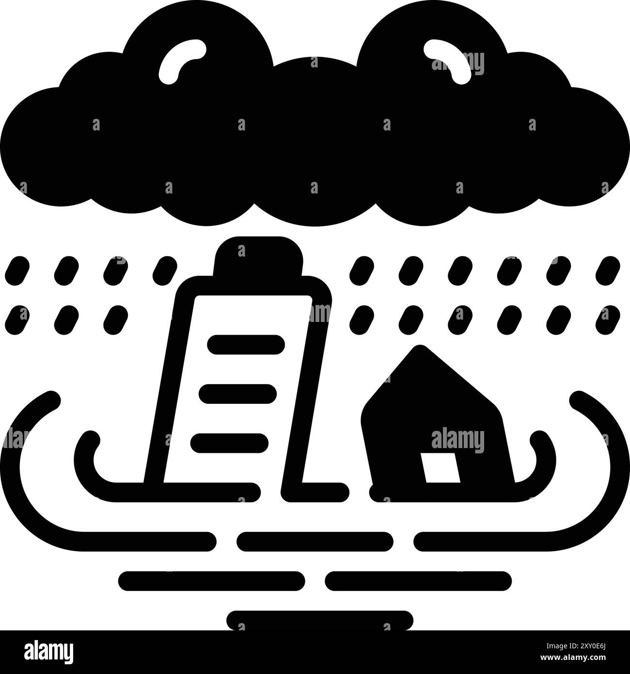 Flooding icon Stock Vector Images - Alamy