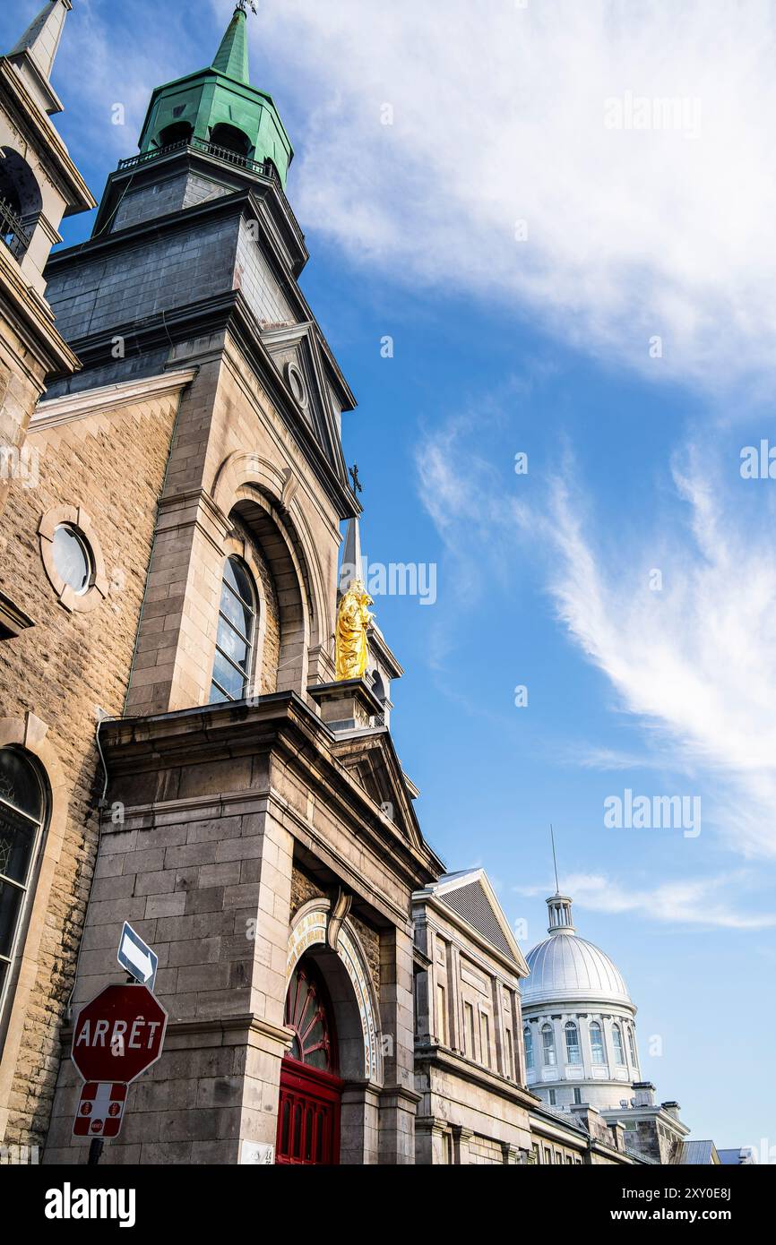 Old Montreal Landmarks, Quebec, Canada Stock Photo - Alamy