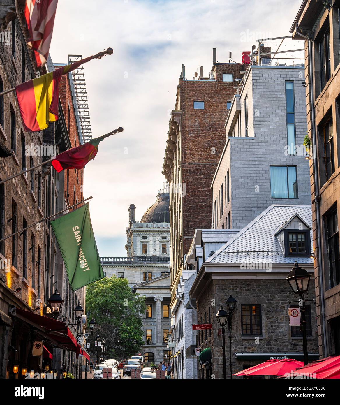 Old Montreal Landmarks, Quebec, Canada Stock Photo - Alamy