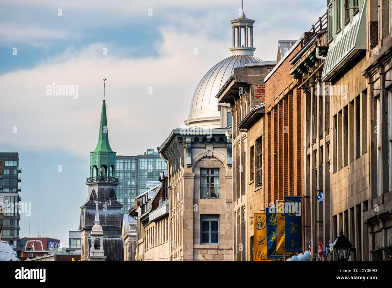 Old Montreal Landmarks, Quebec, Canada Stock Photo - Alamy