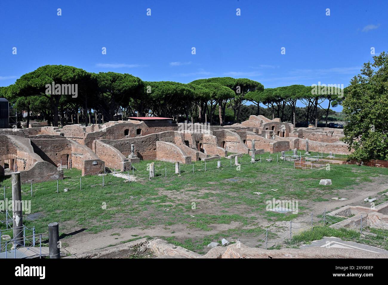 Italy, Ostia: archaeological site of Ostia Antica, ancient Roman city ...
