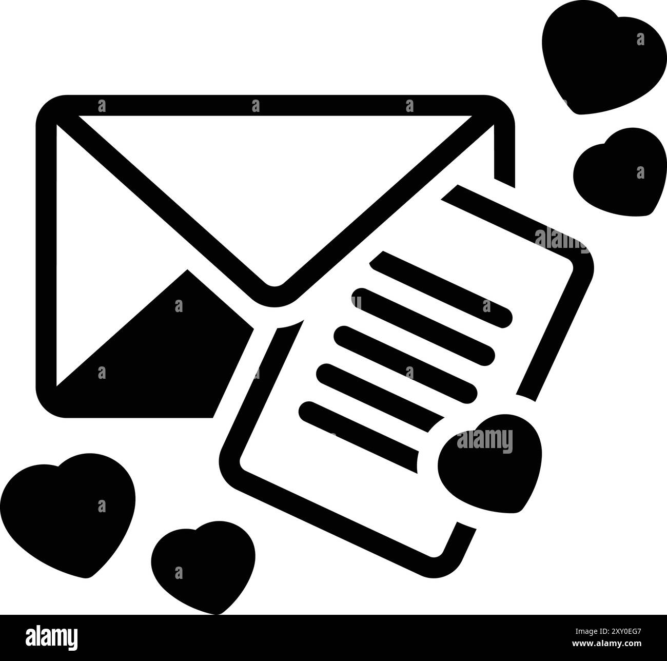 Icon for love letter, love Stock Vector Image & Art - Alamy