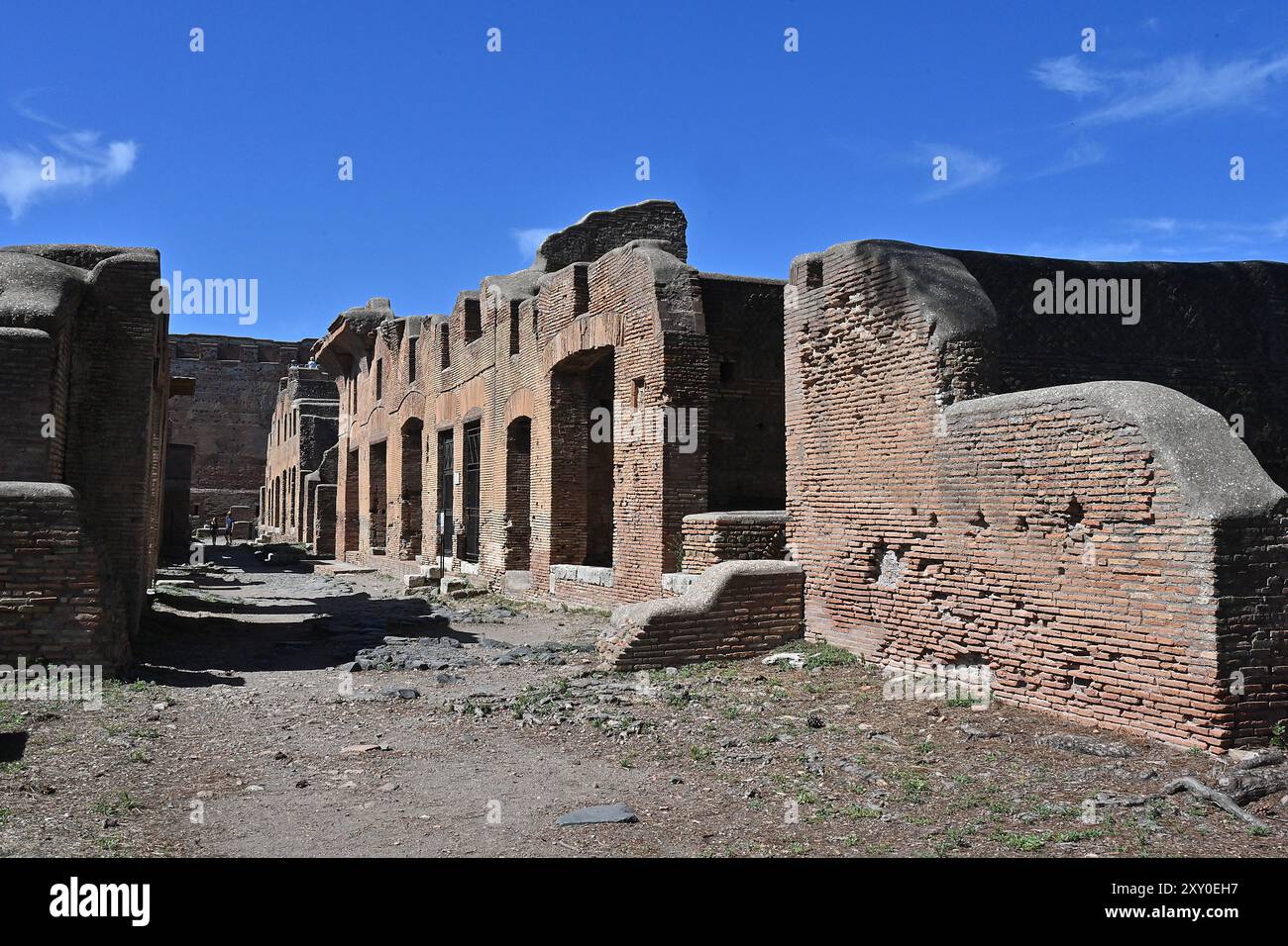 Italy, Ostia: archaeological site of Ostia Antica, ancient Roman city ...