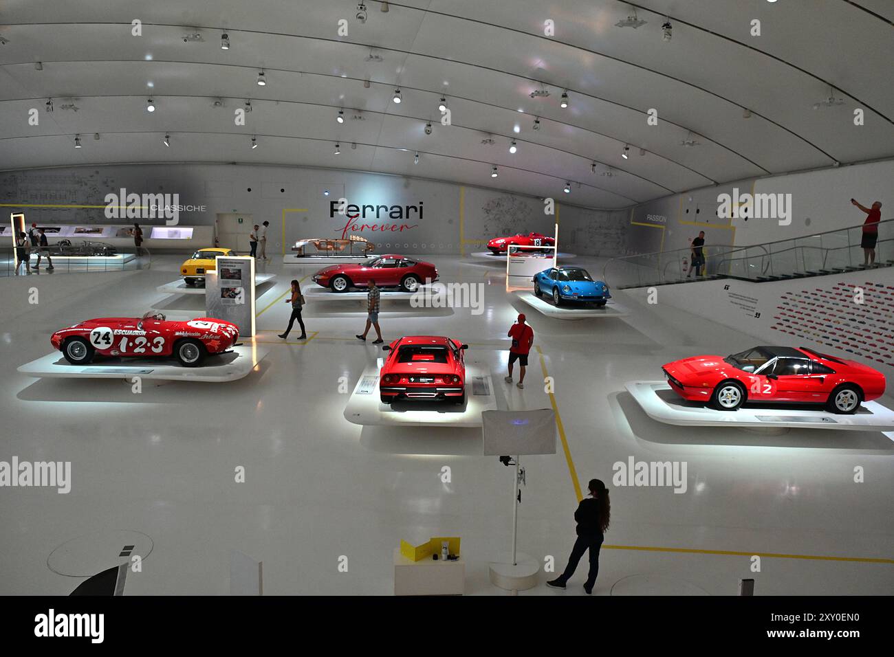 Italy, Modena: the Museo Casa Enzo Ferrari. Located on the site of Enzo ...