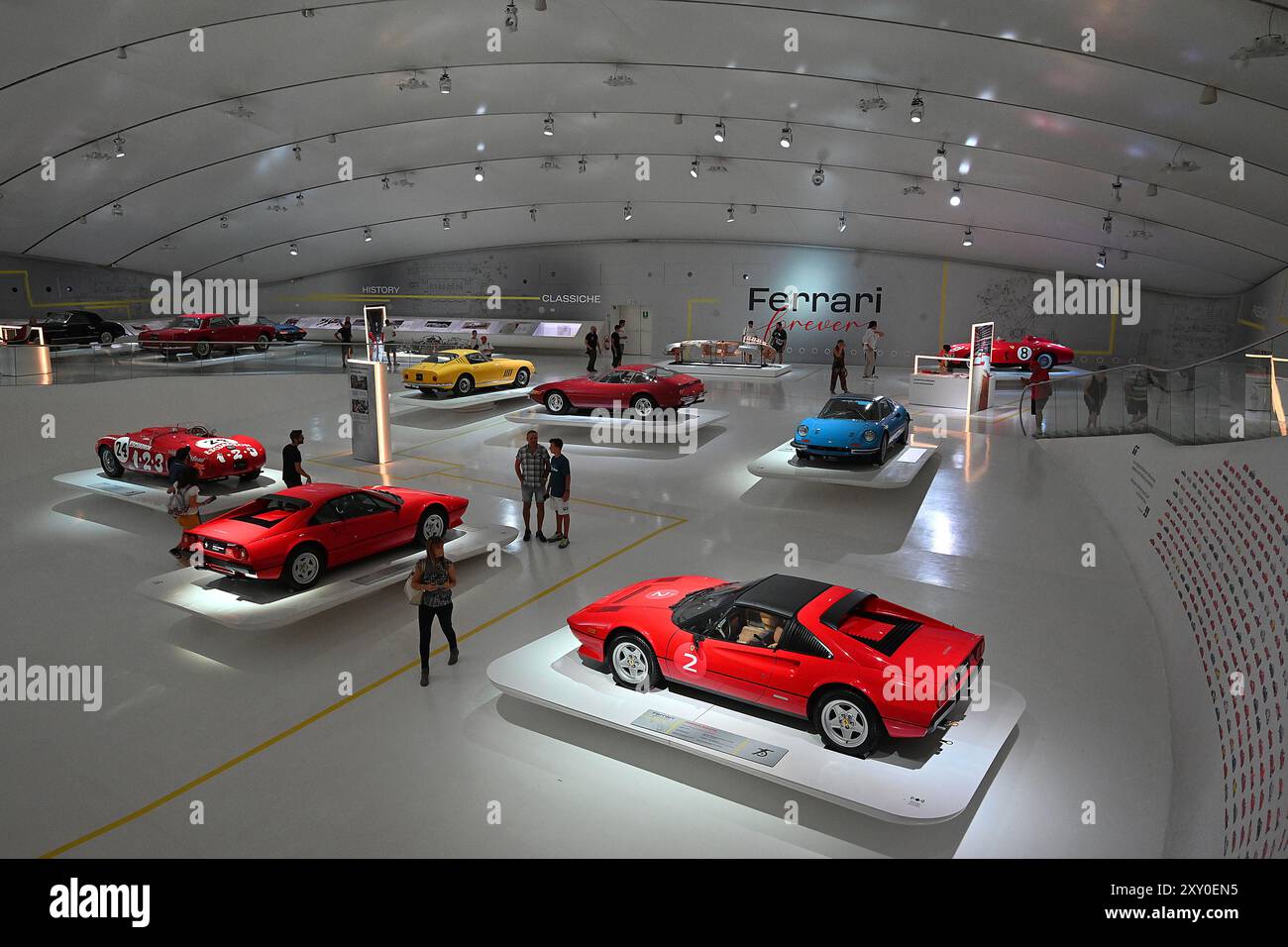 Italy, Modena: the Museo Casa Enzo Ferrari. Located on the site of Enzo ...