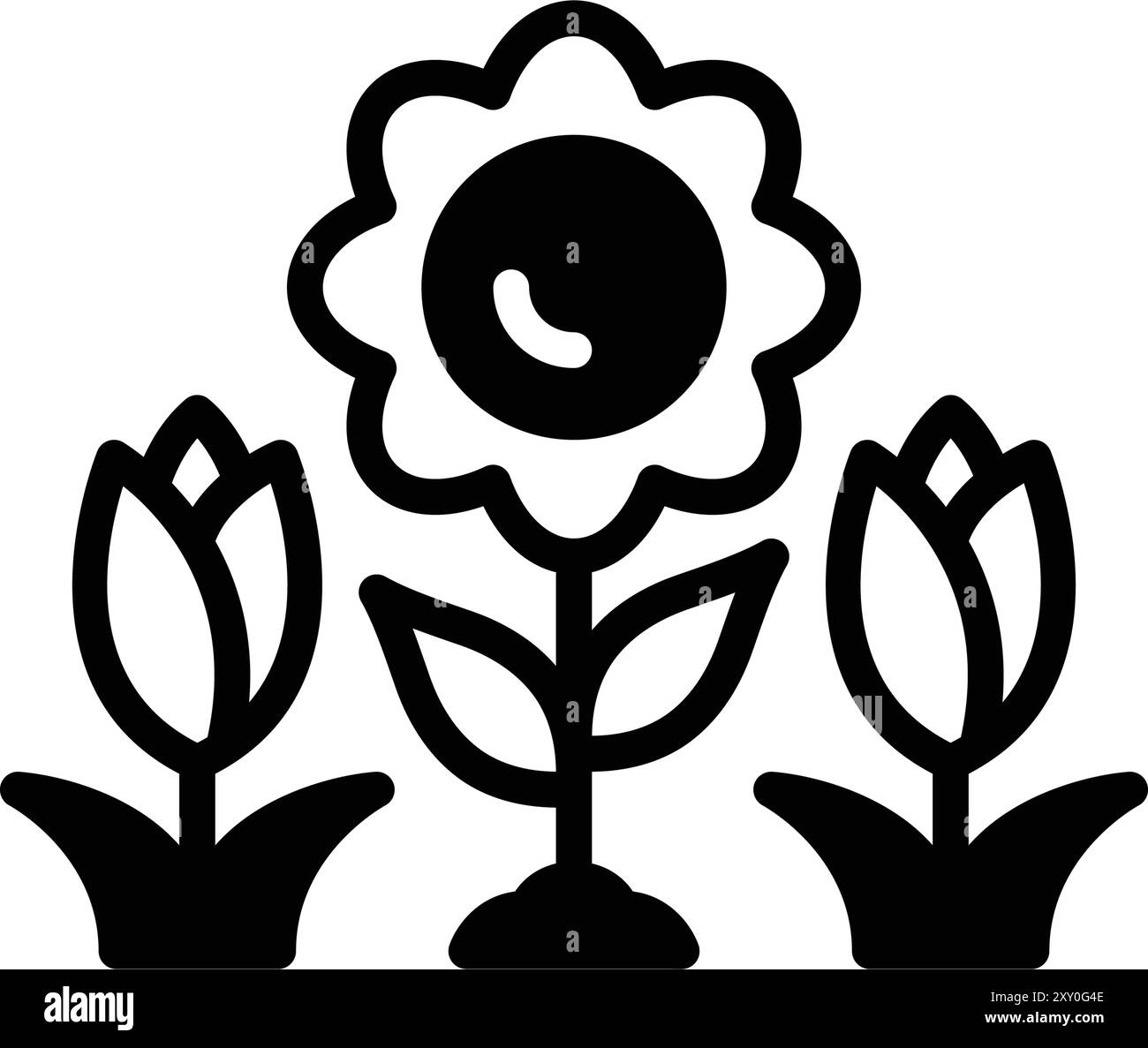 Early spring garden Stock Vector Images - Alamy