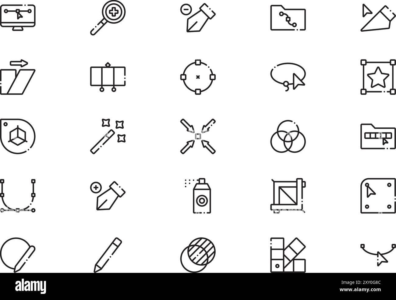 Vector edition icons collection is a vector illustration with editable ...