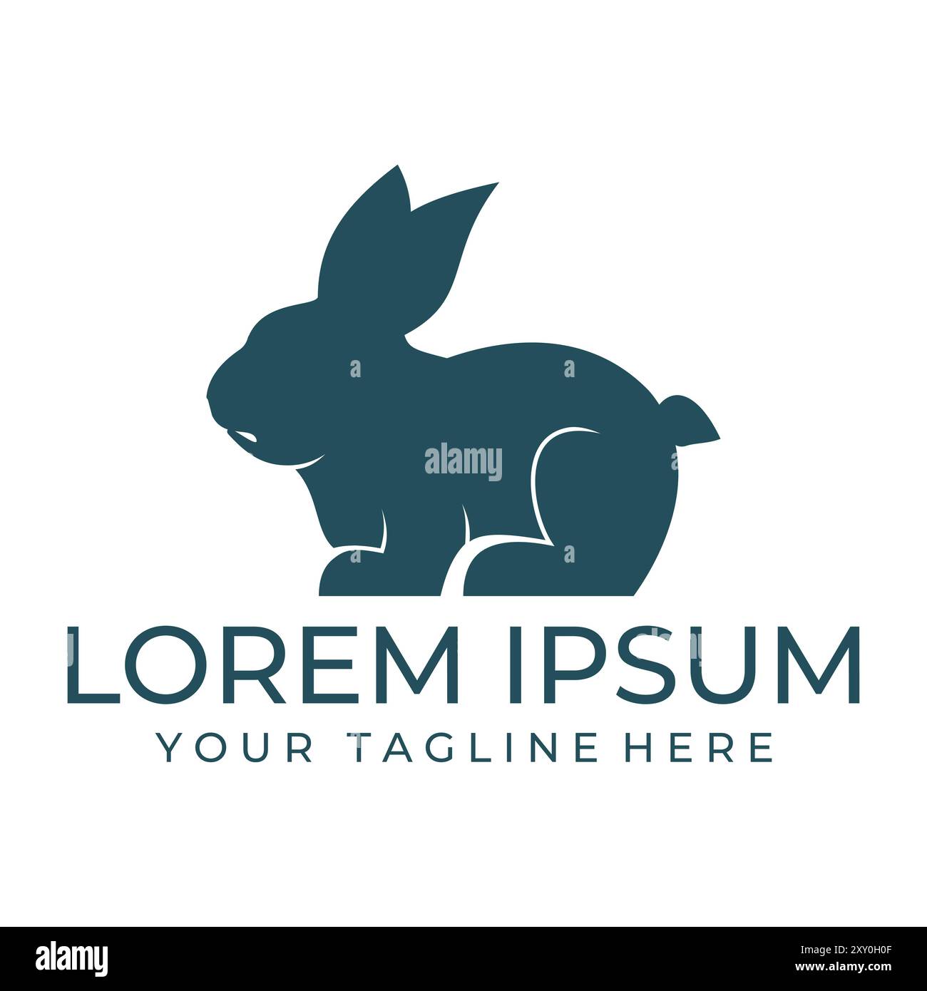 Rabbit logo vector illustrations design icon symbols Stock Vector Image ...