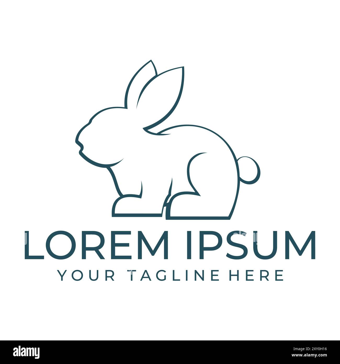 Rabbit logo vector illustrations design icon symbols Stock Vector Image ...