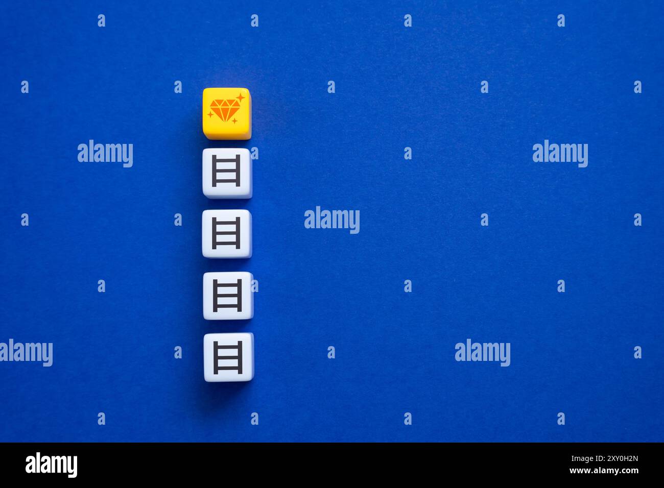 Staircase leading to value, concept. Personal goals. Striving for ...