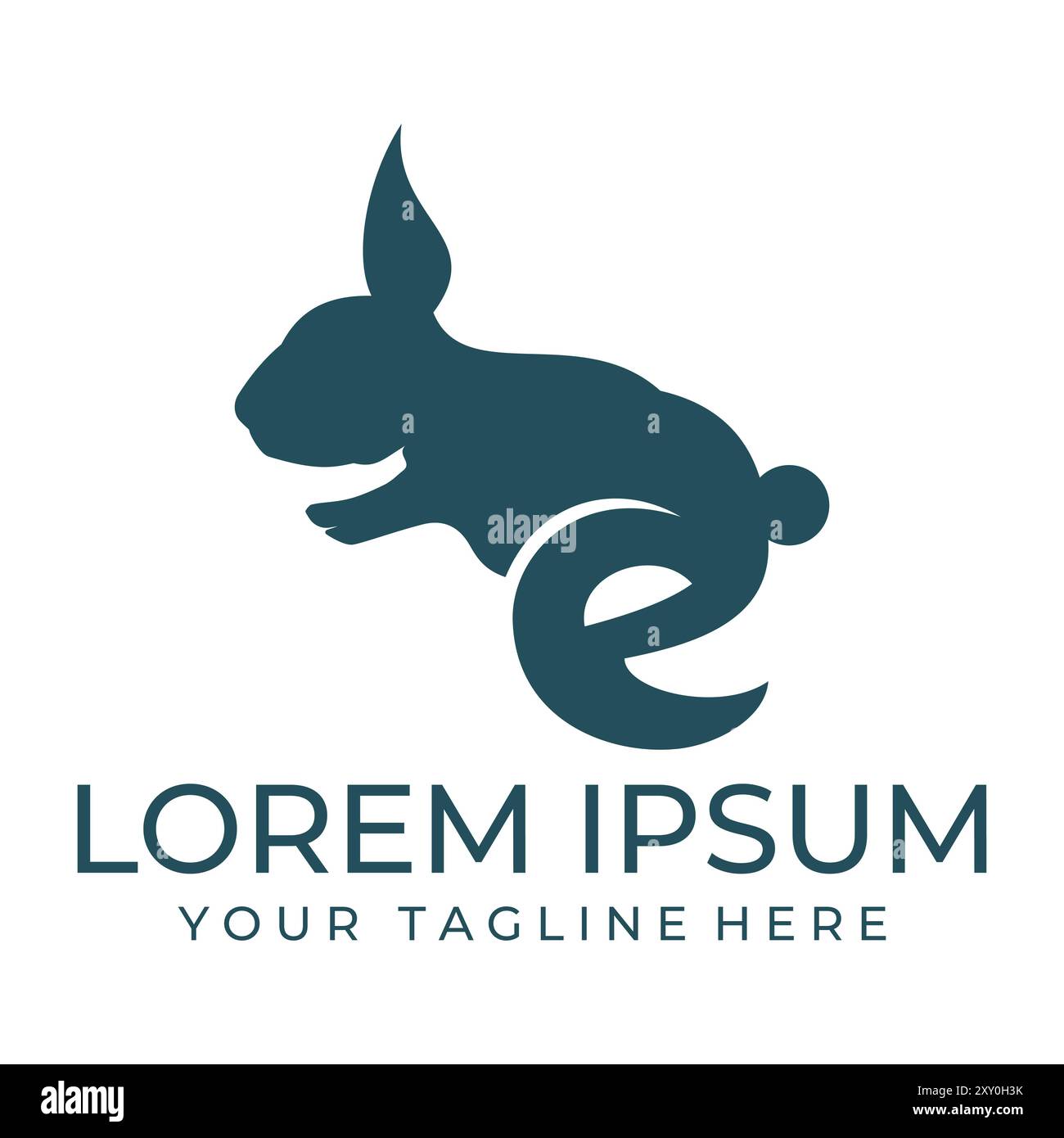 Rabbit logo vector illustrations design icon symbols Stock Vector Image ...