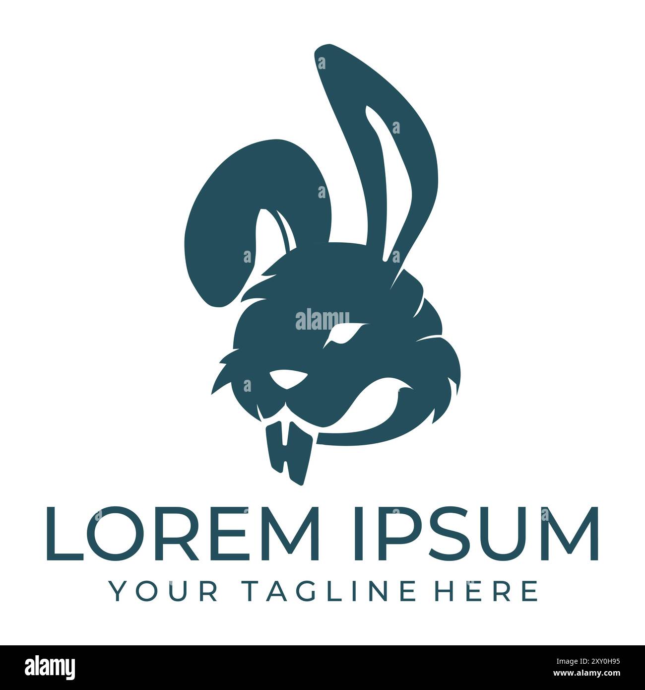 Rabbit logo vector illustrations design icon symbols Stock Vector Image ...