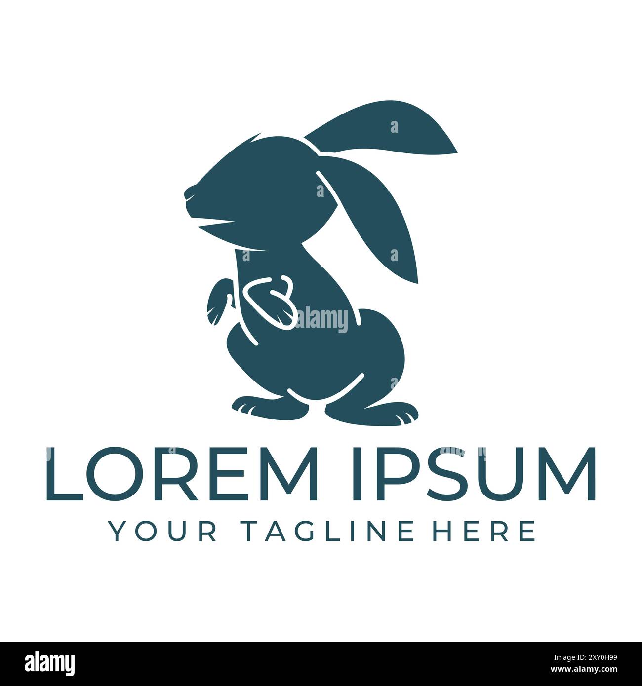 Rabbit logo vector illustrations design icon symbols Stock Vector Image ...