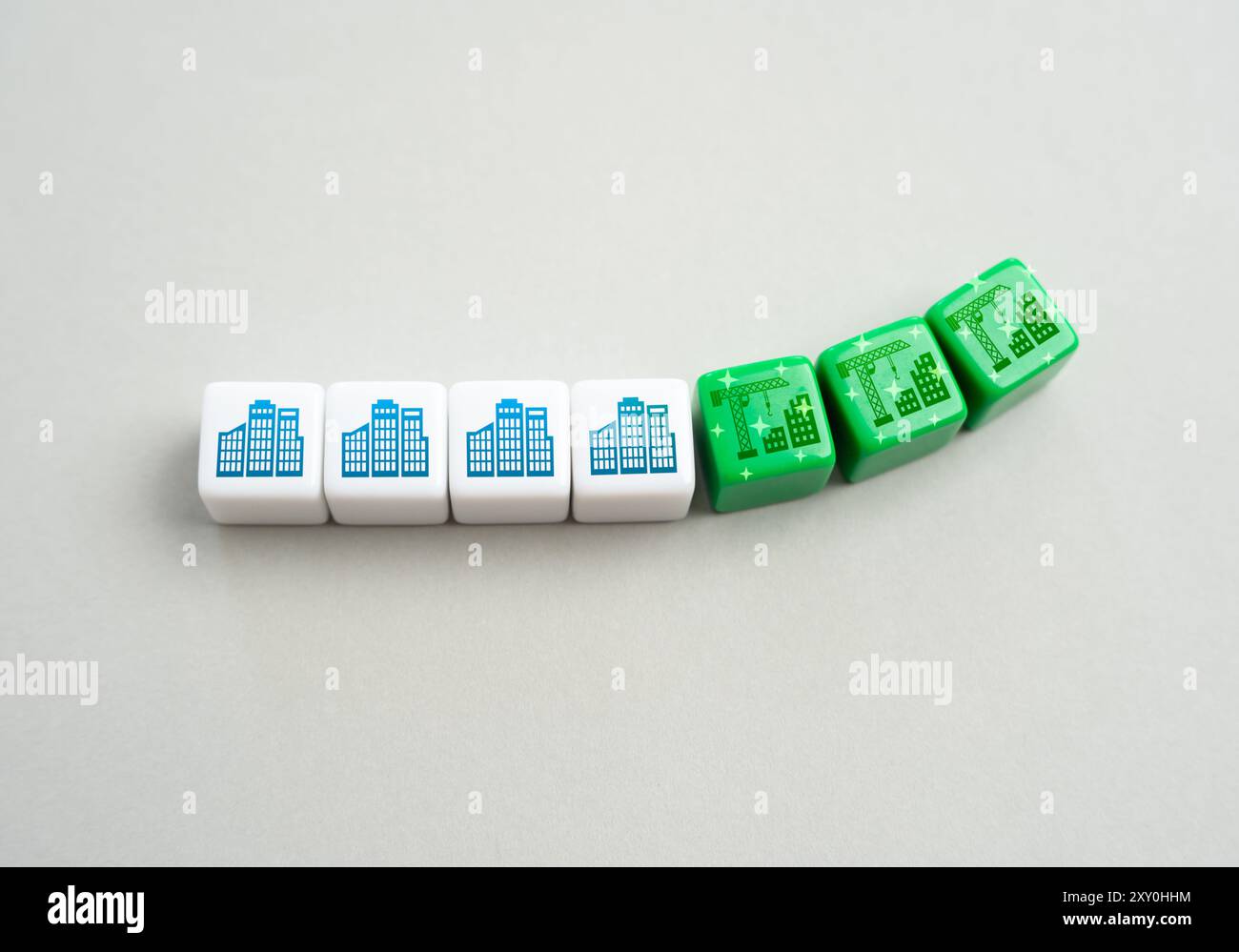 Real estate construction. Progress of residential complex development ...