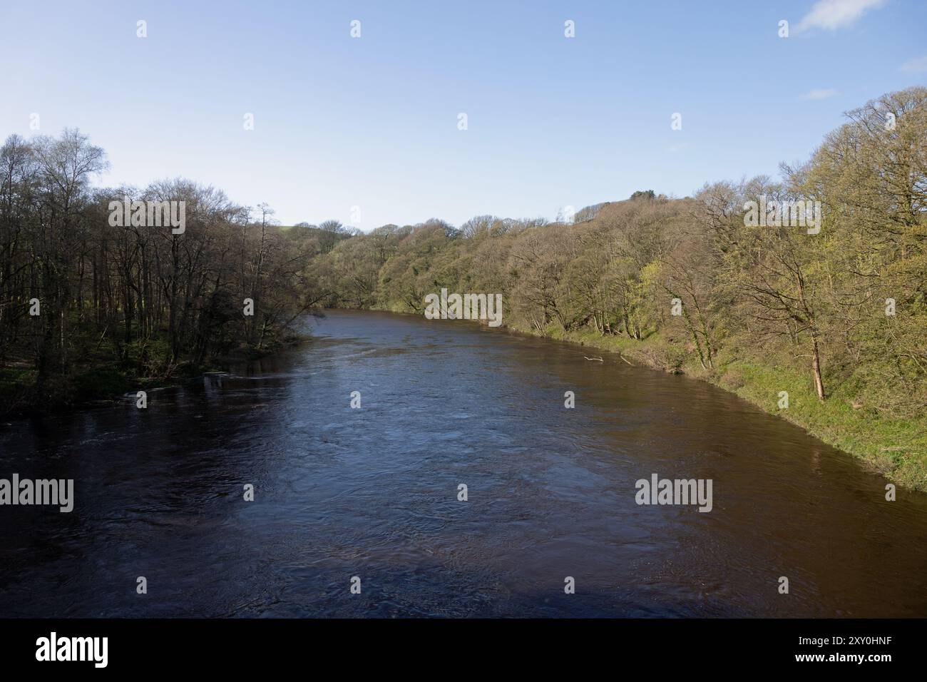 The River Lune at the Crook of Lune near Caton Lancaster England Stock ...