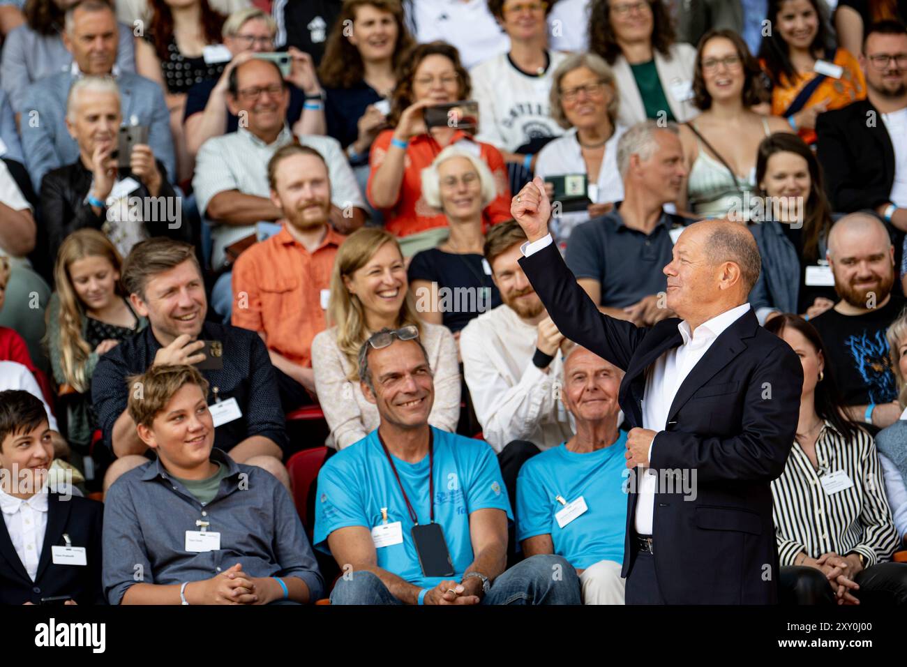 German Federal Chancellor Olaf Scholz attends the "machen!2024" award ...