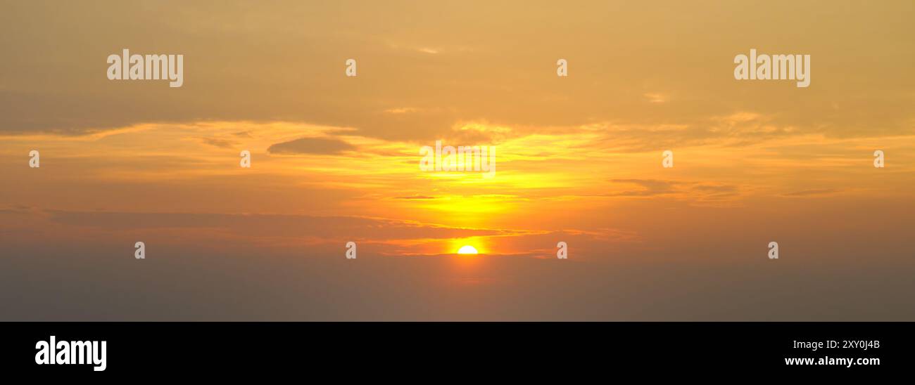 The morning sky looked like a bright sky. The sunrise is decorated with ...