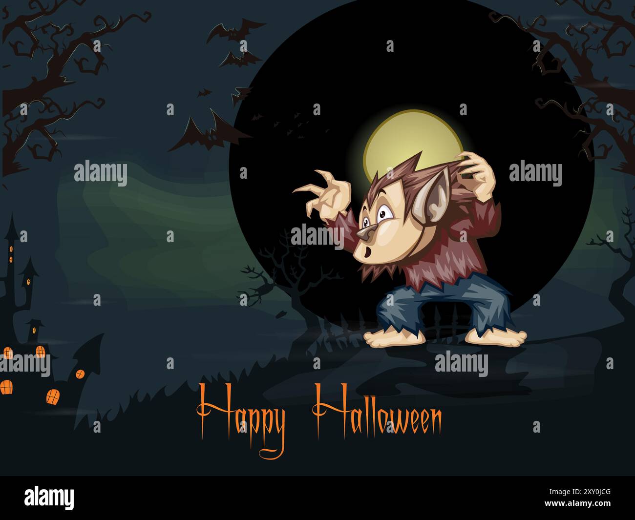 Moon silhouette Stock Vector Images - Alamy