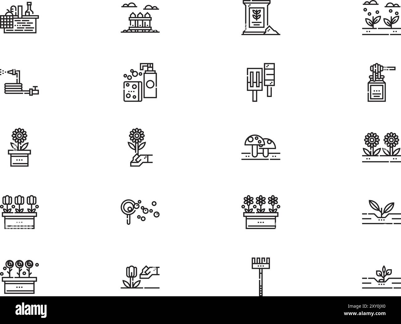 Spring icon pack collection is a vector illustration with editable ...