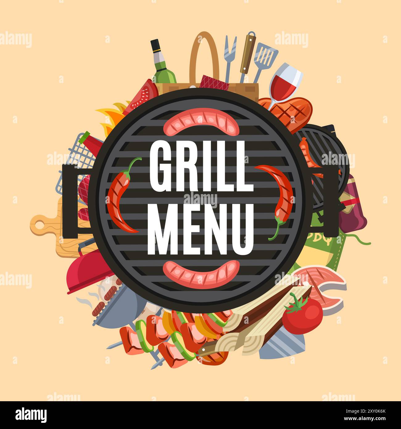 Grill design hi-res stock photography and images - Alamy