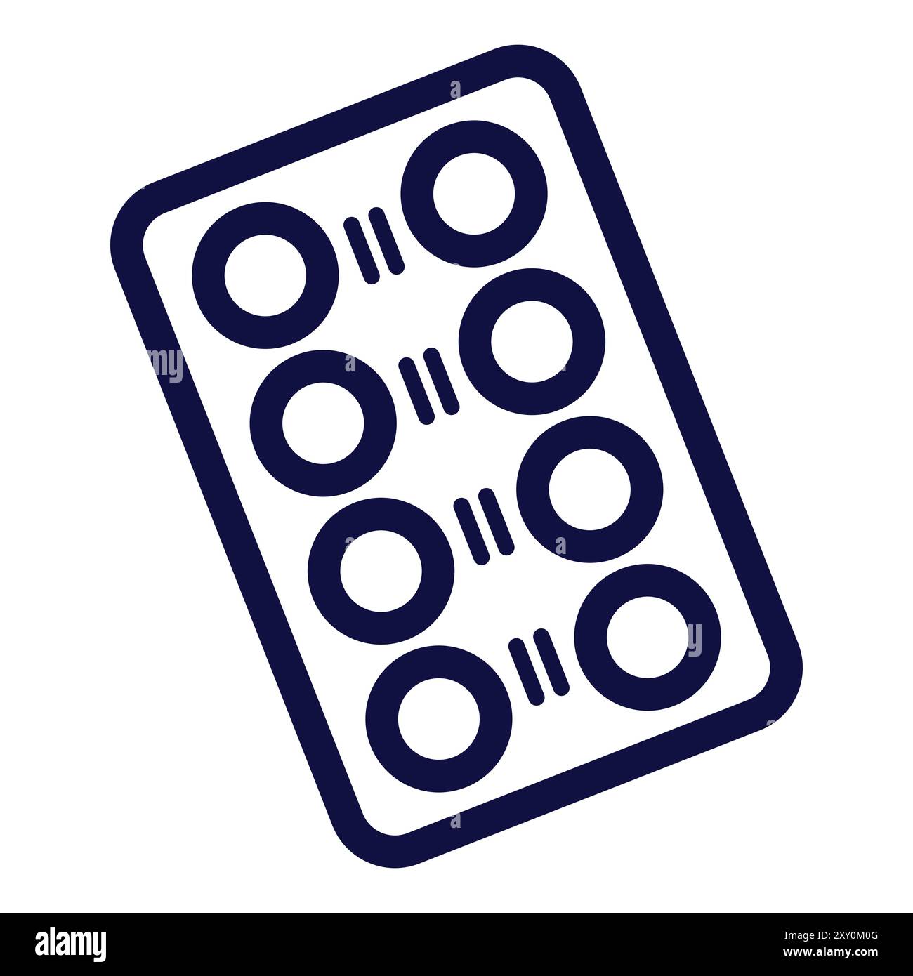 Pills packaging outline. Medical icon. Vector illustration isolated on ...