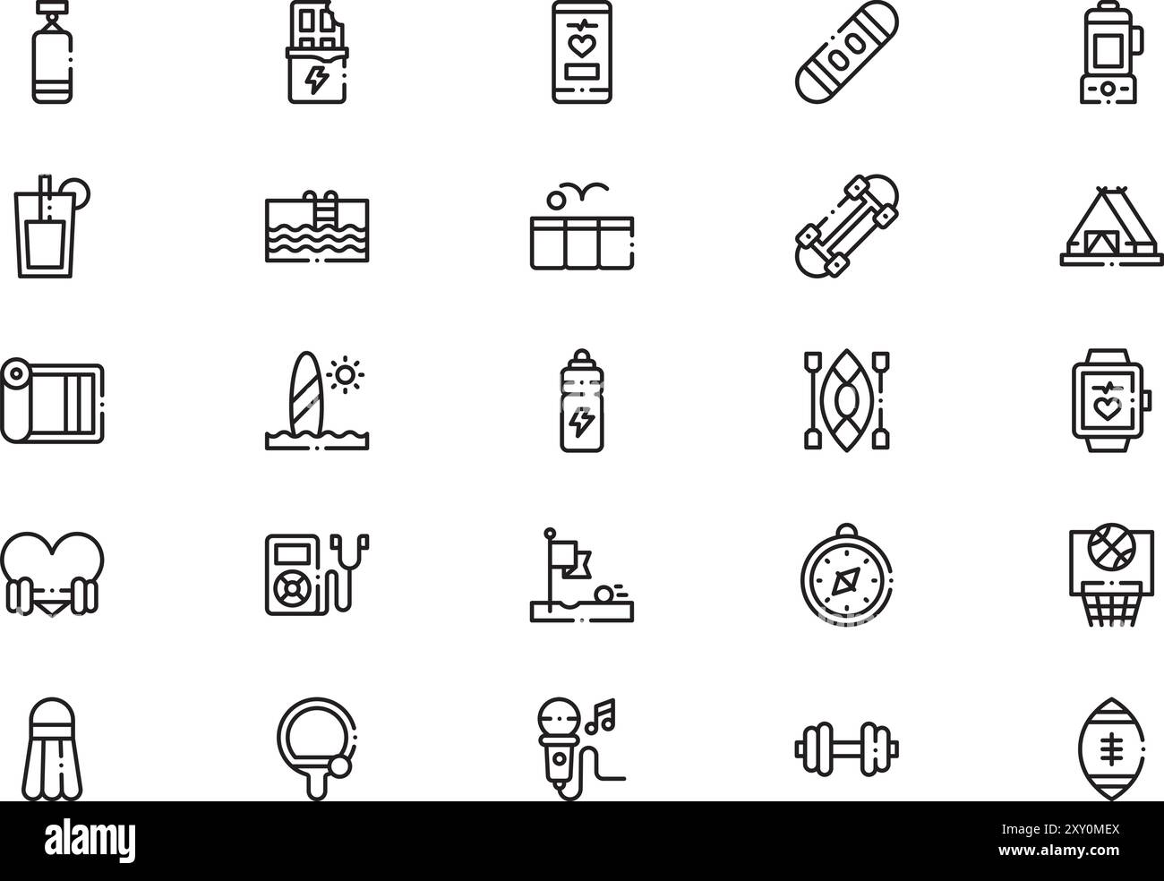 Active life style icons collection is a vector illustration with ...