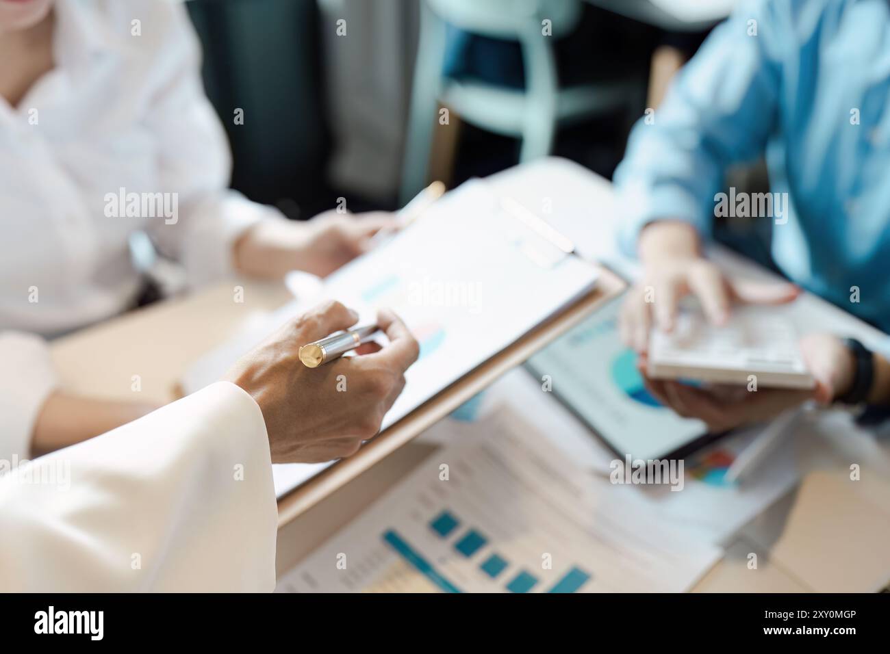 Collaborative financial analysis team hi-res stock photography and ...