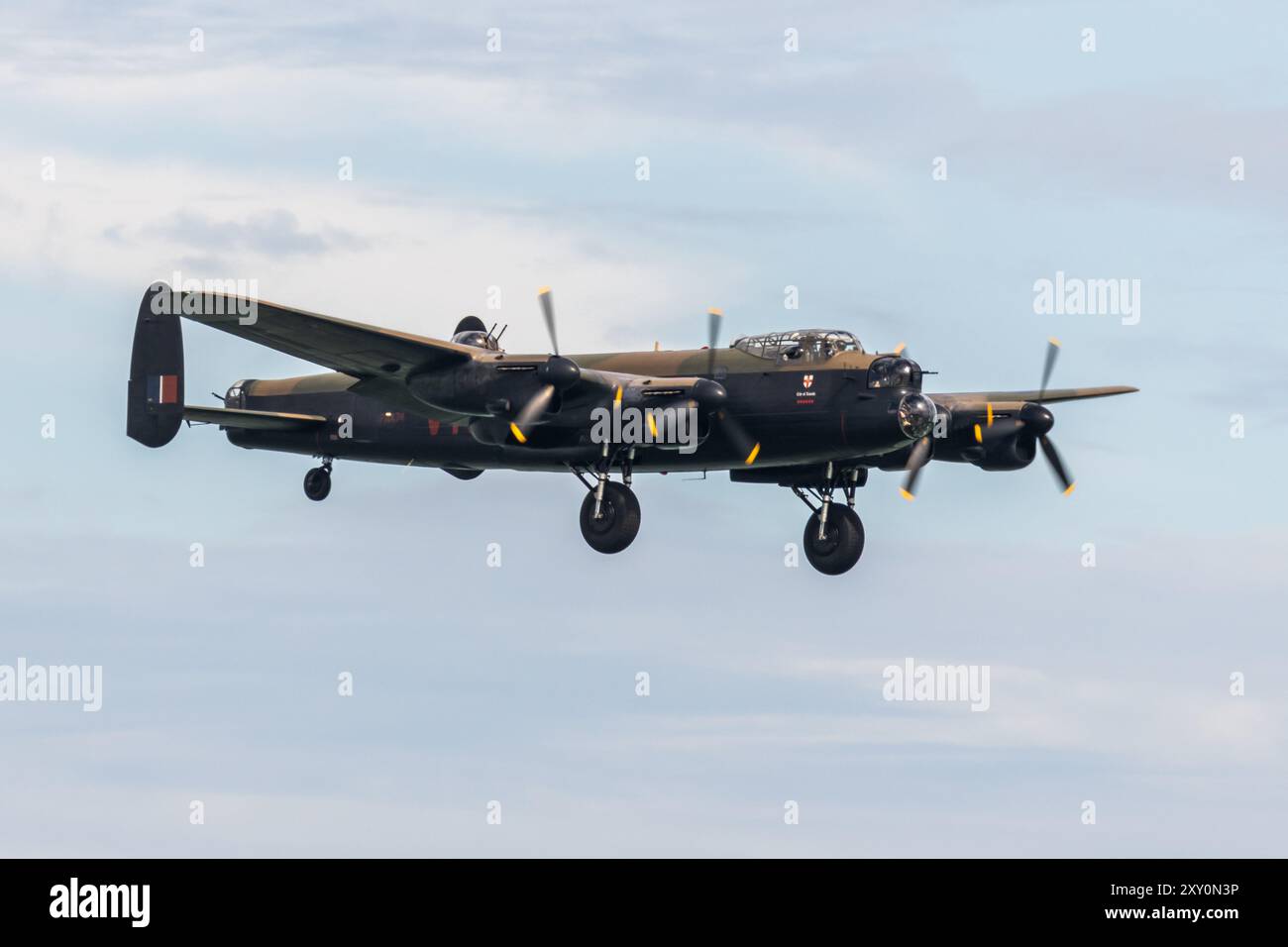 Avro Lancaster, also known as the Lancaster Bomber, a heavy bomber ...