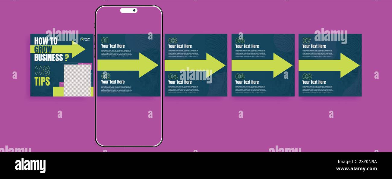 corporate business Marketing carousel post template for educational ...