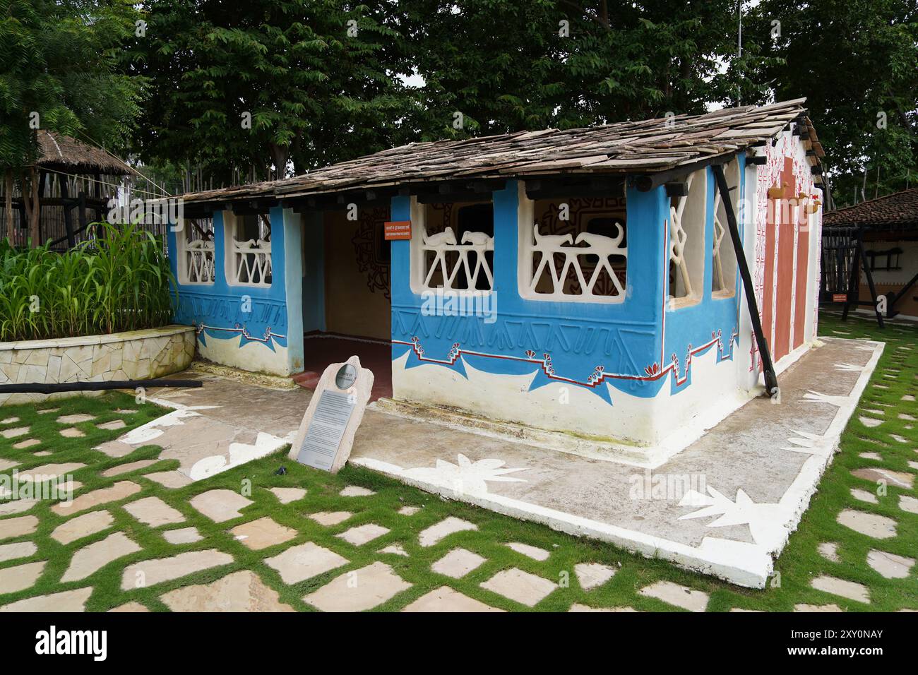 Representative house of the Sahariya. Cultural Village - AADIVART ...