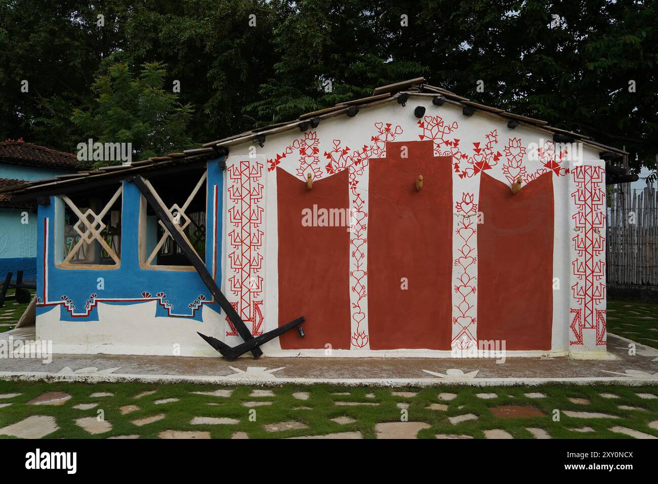 Representative house of the Sahariya. Cultural Village - AADIVART ...