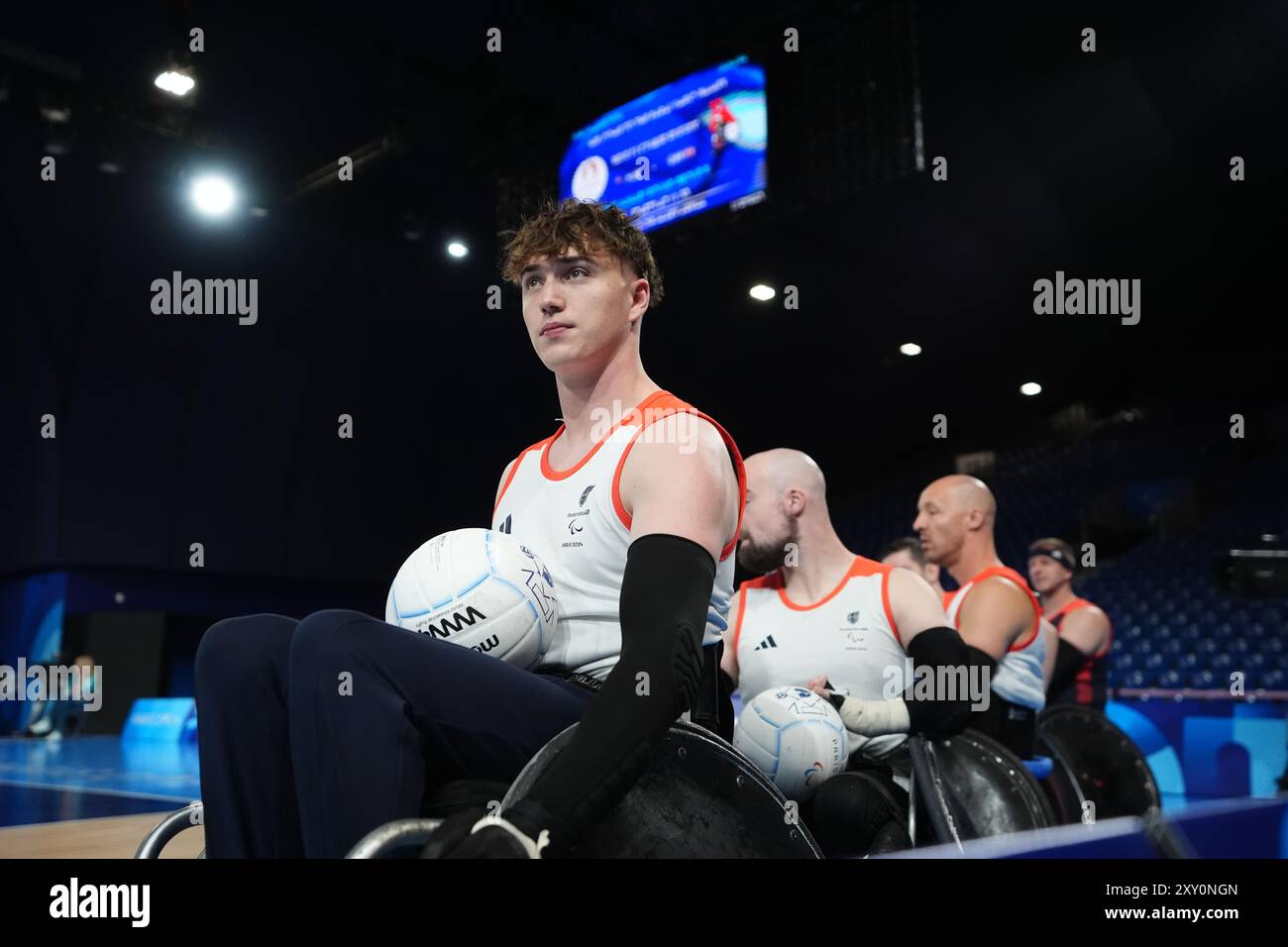 Great Britain's Tyler Walker during the Wheelchair Rugby Training at ...