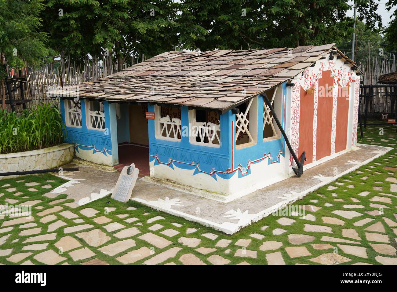 Representative house of the Sahariya. Cultural Village - AADIVART ...