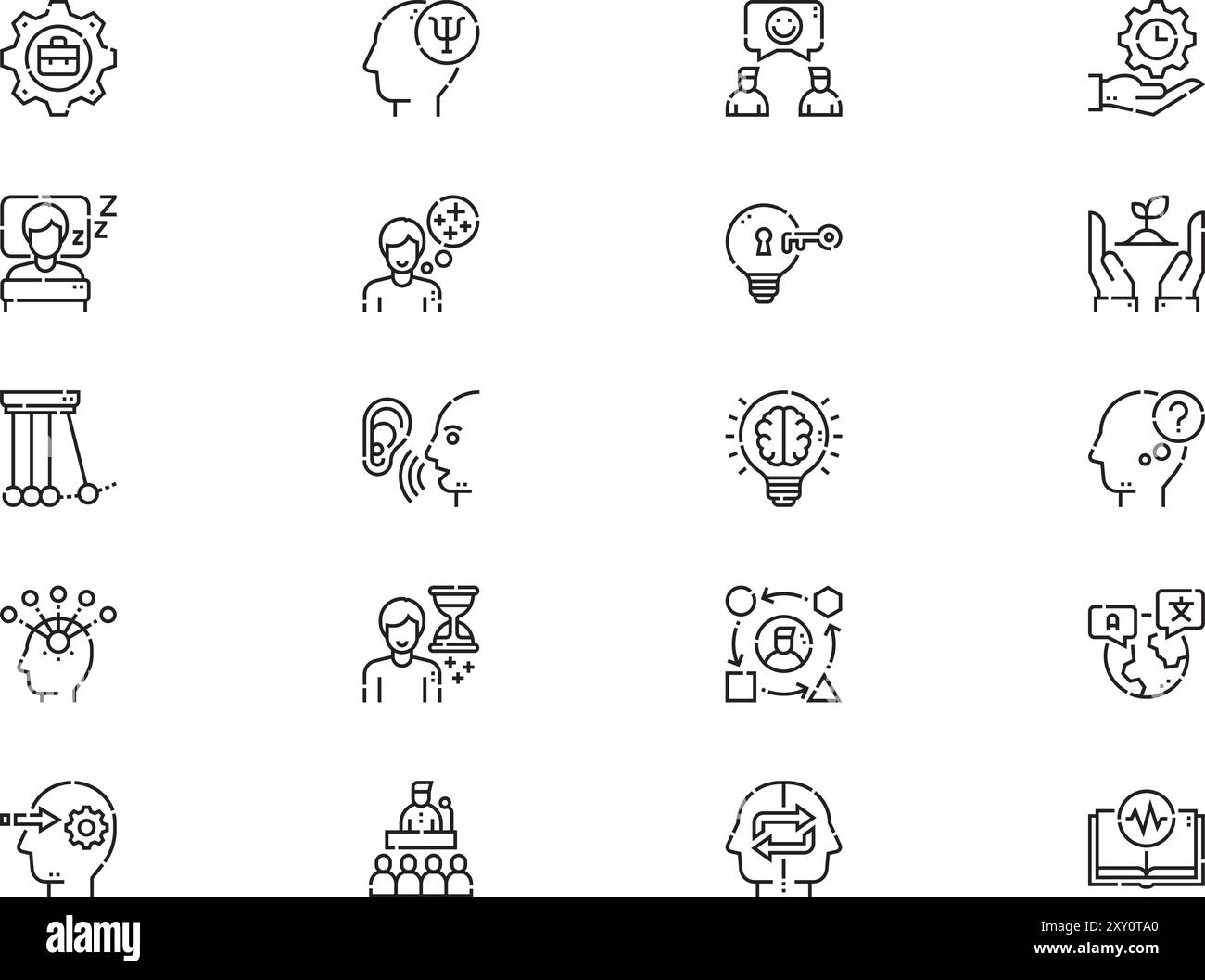 Life skills icons collection is a vector illustration with editable stroke Stock Vector Image ...