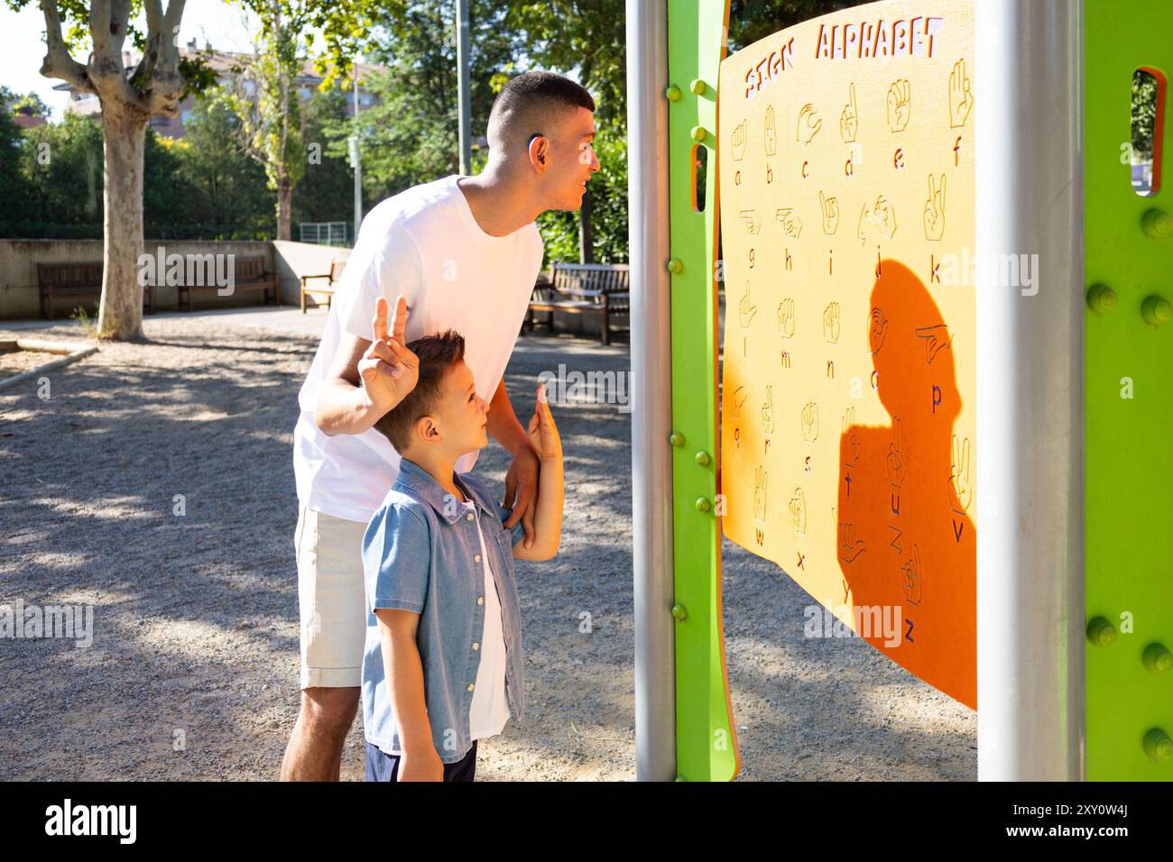 A young man with disabilities, including cerebral palsy and mild ...